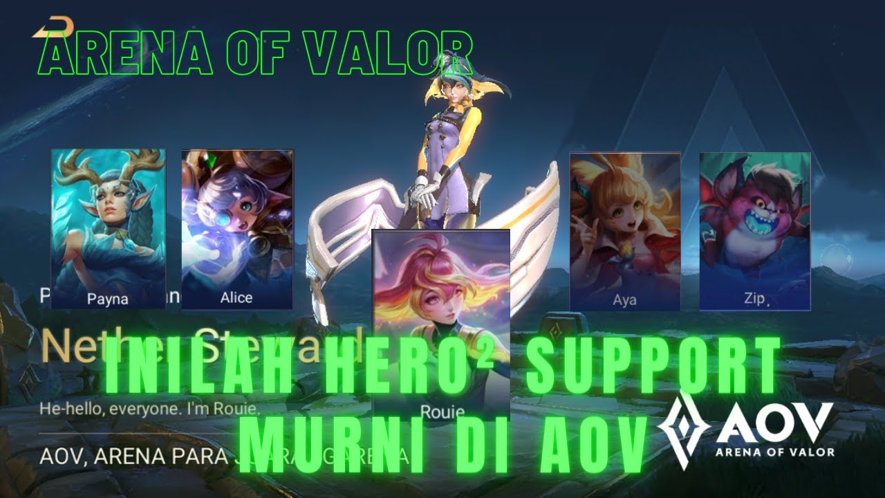 AoV : DAFTAR HERO² SUPPORT MURNI DI AOV || HD QUALITY - YouTube