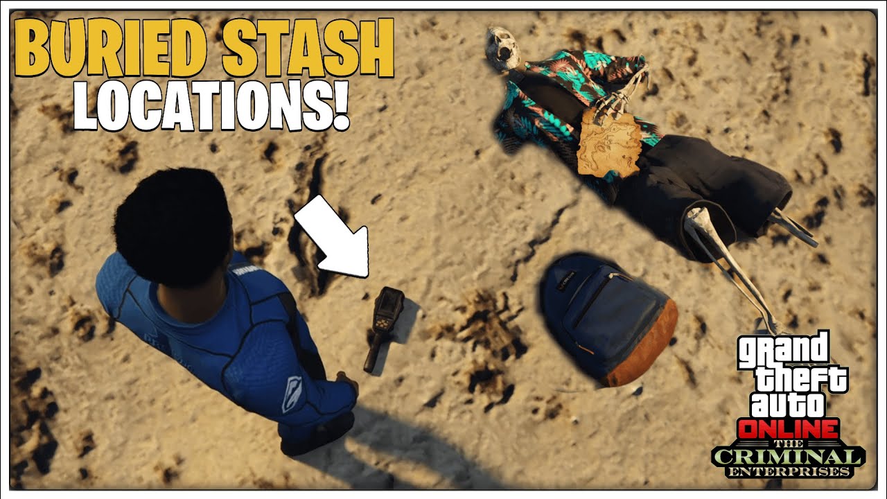 NEW Metal DECTECOR & Buried STASHES Guide! (All Locations) GTA Online The Criminal Enterprises ...