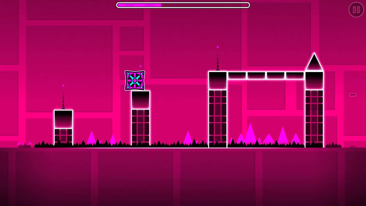 Geometry Dash level 2 clear - YouTube