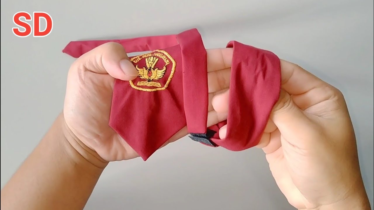 CARA MEMAKAI DASI SD YANG MUDAH DAN CEPAT - YouTube