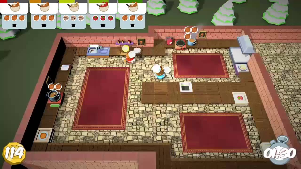 Overcooked Level 4-2 2 Player Co-op 3 Stars - YouTube