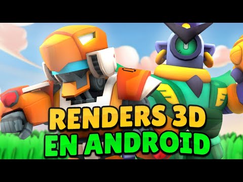 COMO HACER RENDERS 3D de BRAWL STARS en MÓVIL😱 | Tutorial Renders Brawl ...