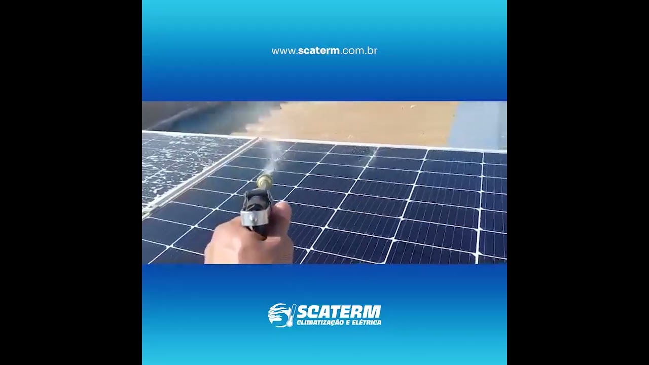 limpeza de placa solar - YouTube