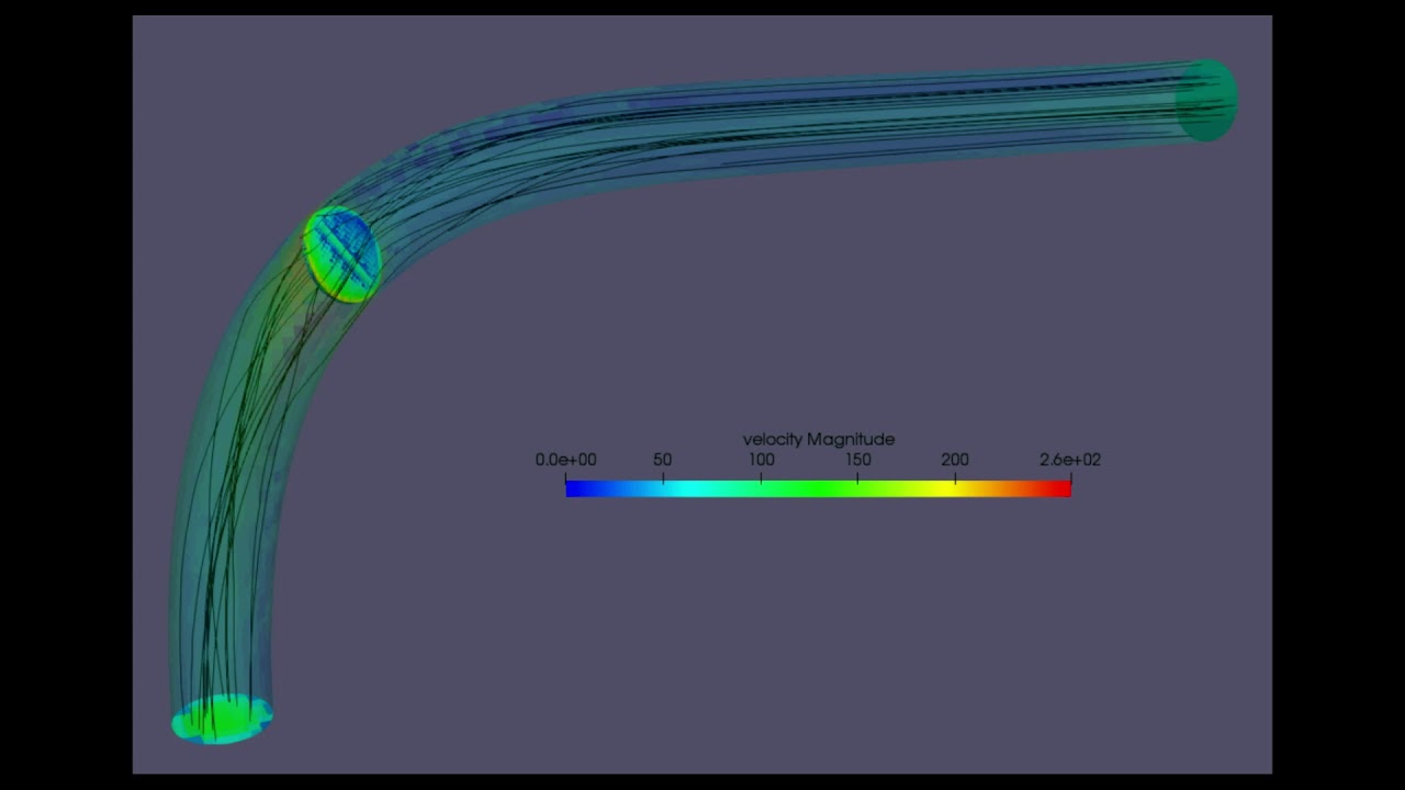 Transient Throttle body streamlines animation - YouTube