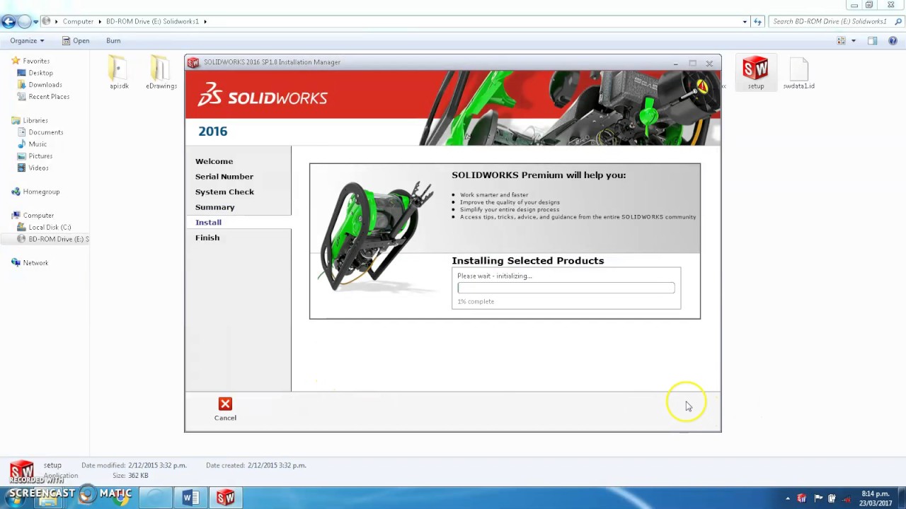 SW0 Howto install solidworks - YouTube
