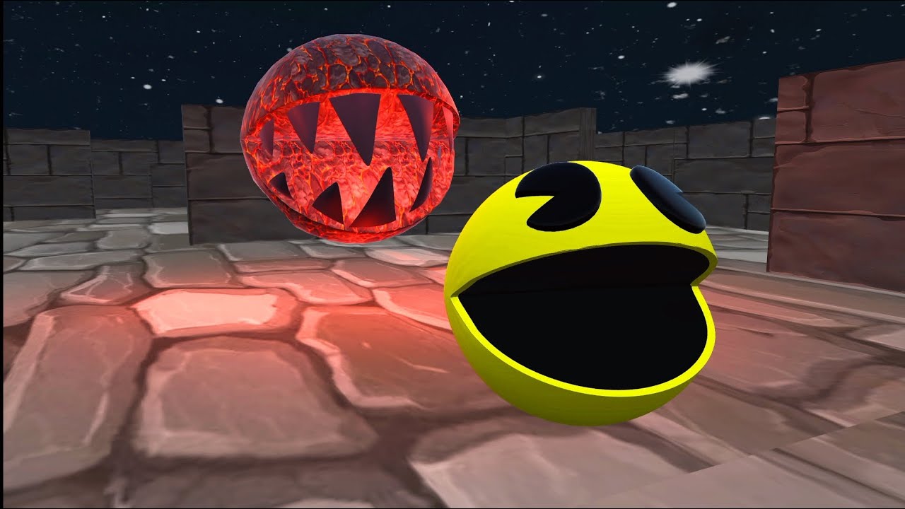 pacman vs lava monster , pacman monster pacman vs magma monster pacman ...