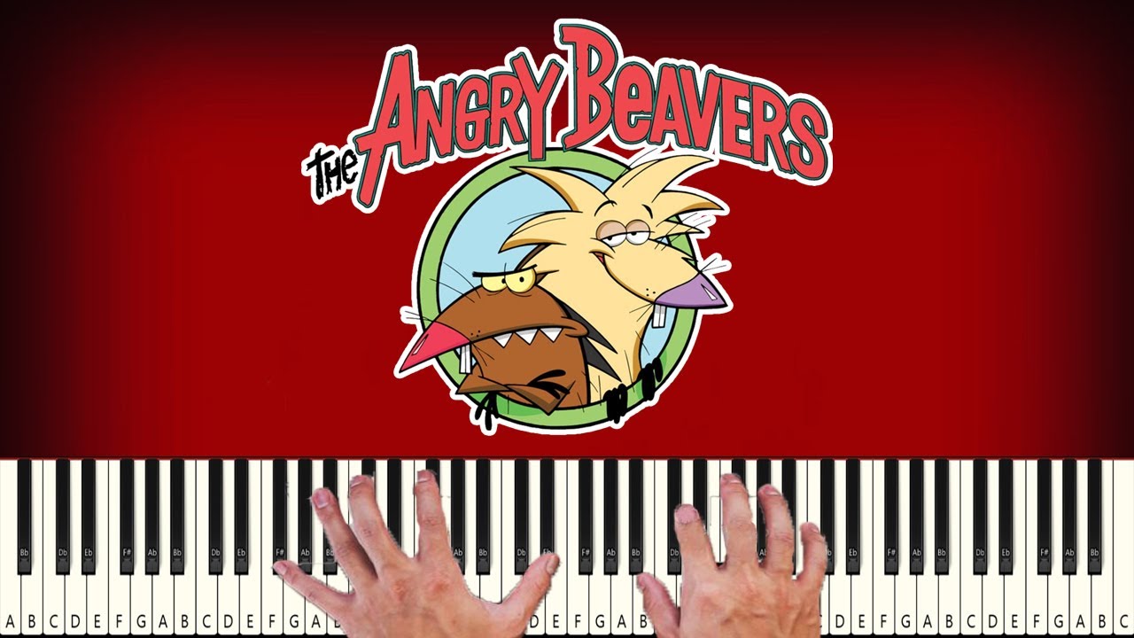 The Angry Beavers Theme - PIANO TUTORIAL - YouTube