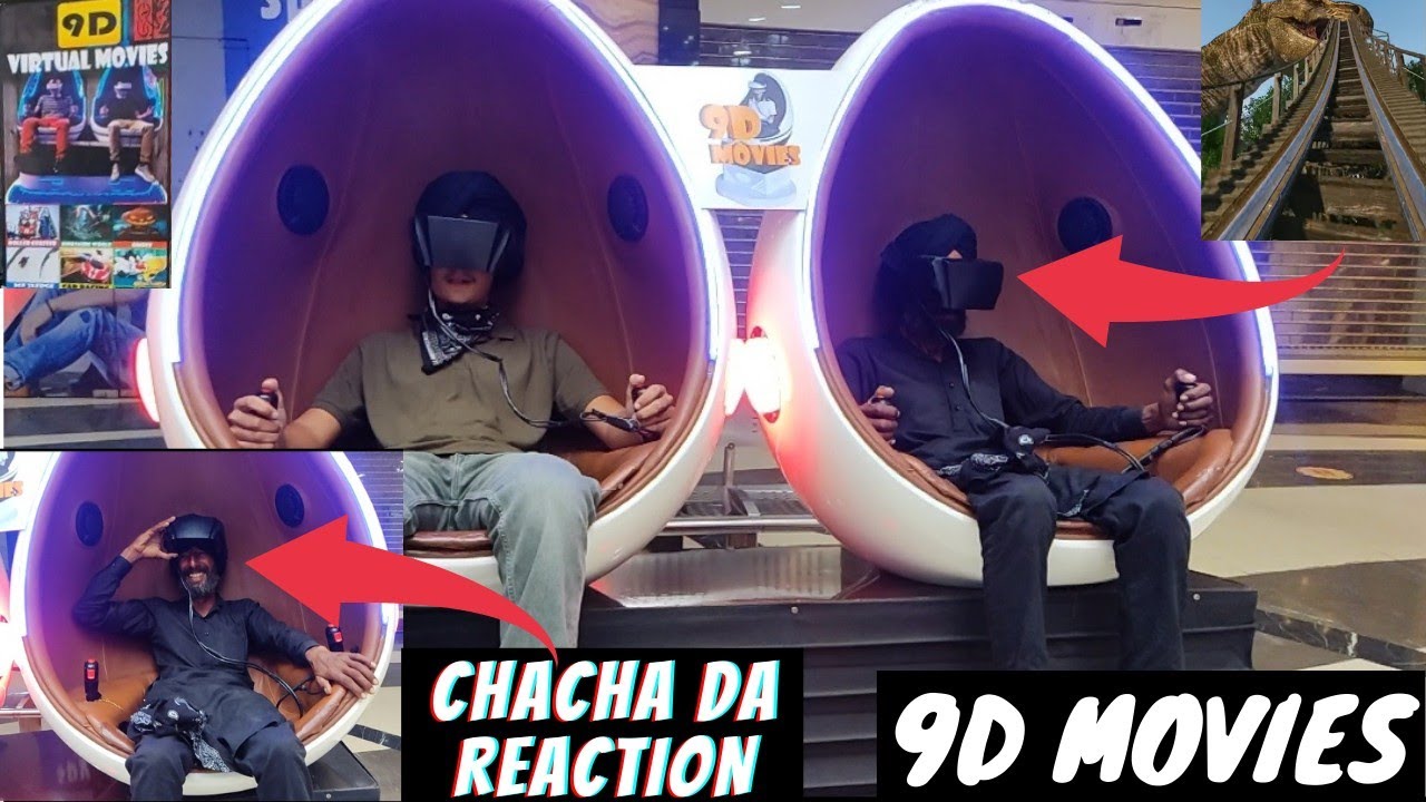 9D movies// chacha da reaction//massage chair//9D movie only 100 for ...