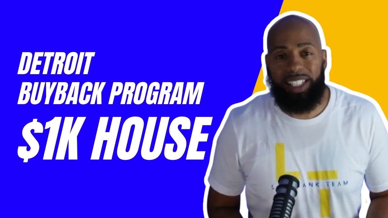 FREE EDUCATION FRIDAY!!! Detroit Landbank Buy Back program ONLY $1,000 ...