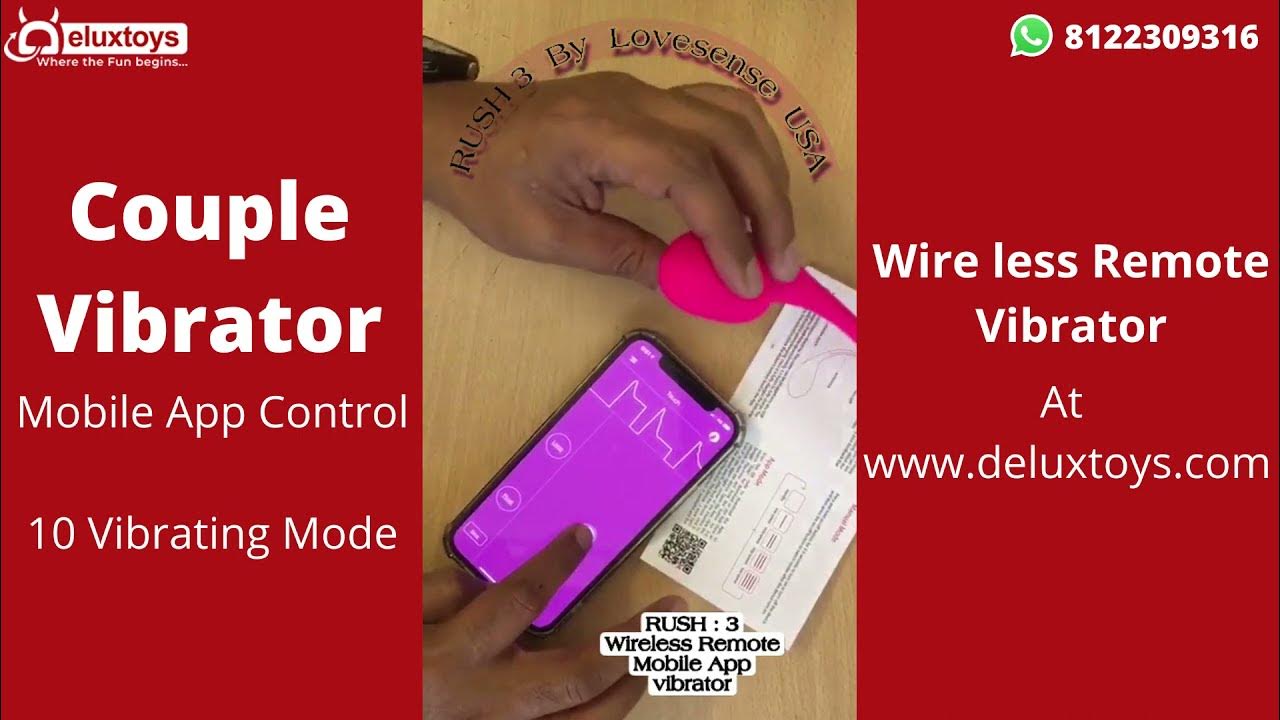 Lovesense Rush 3 Wireless Mobile App Remote Control Vibrator In India Sex Toys Delux Adult