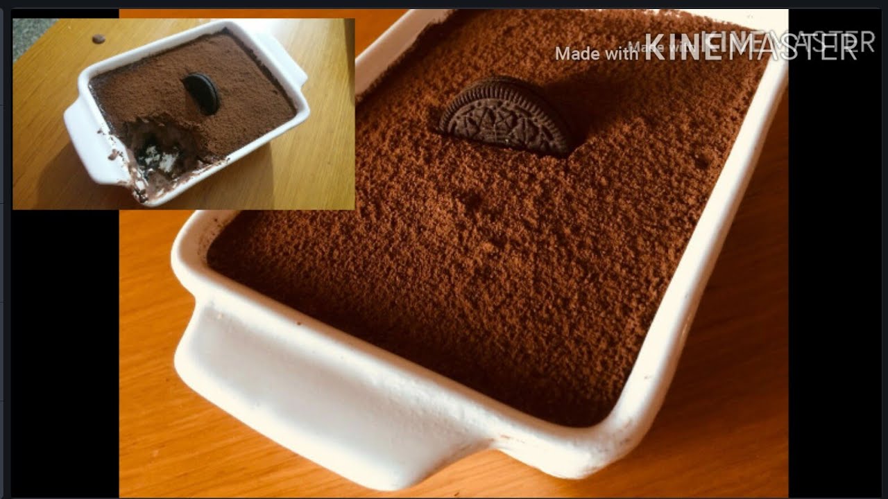 ألذ تحلية الاوريو صيفية بمكونات بسيطة مذاق التيراميسو بدون جبن ...