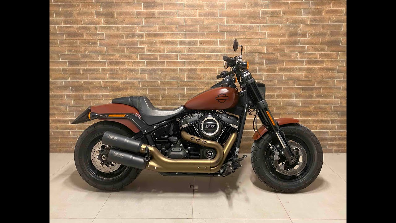Harley Davidson Softail Fat Bob 107 2018 - YouTube