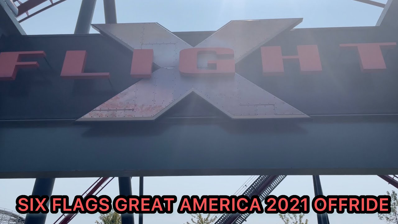 X-Flight Six Flags Great America 2021 Offride (No Copyright) - YouTube