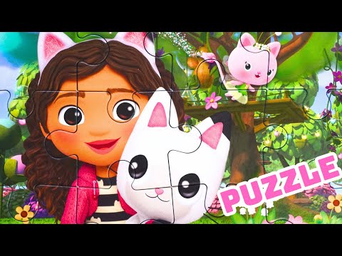 Puzzle Playtime with Gabby, Pandy Paws and Kitty Fairy | Solving Jigsaw PUZZLE for KIDS