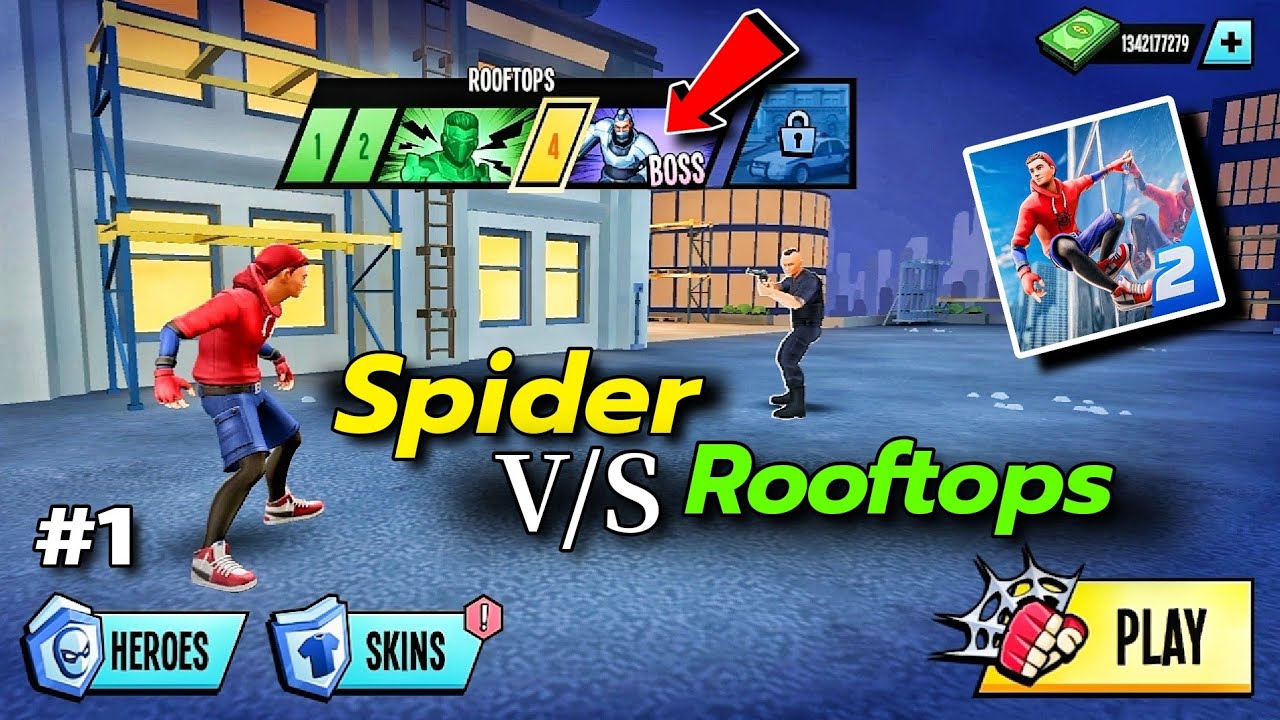 Spider Hero 2 Spider All Skills Upgrade and Fight with Rooftops #1 ...