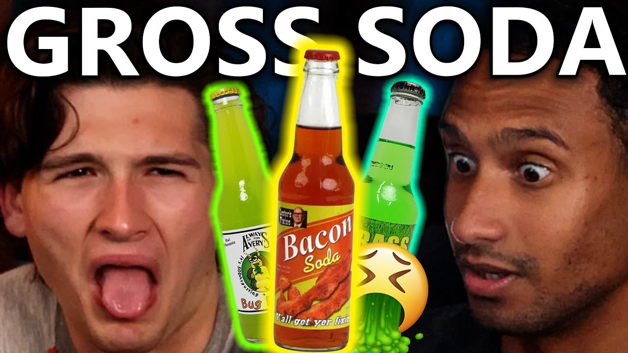 Trying Out GROSS SODA ! | Challenge - YouTube