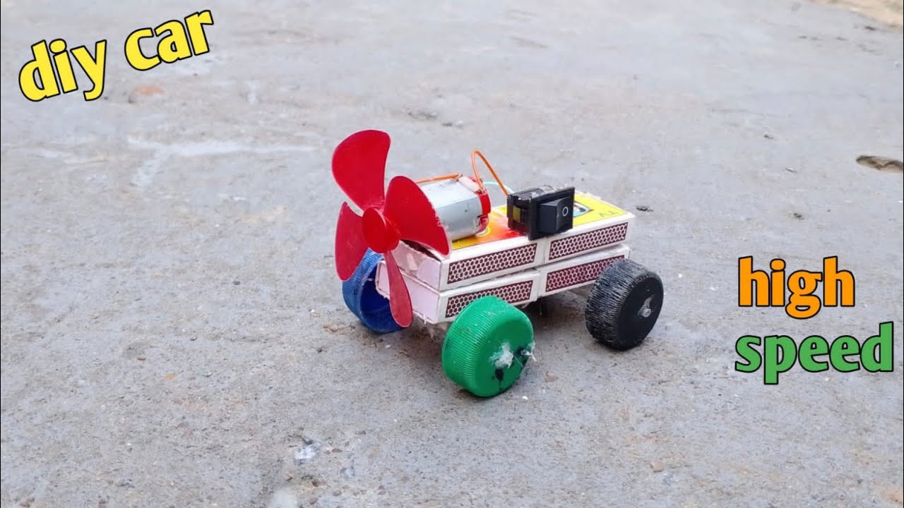 ghar par fan car kaise banaye | how to make rc car at home - YouTube