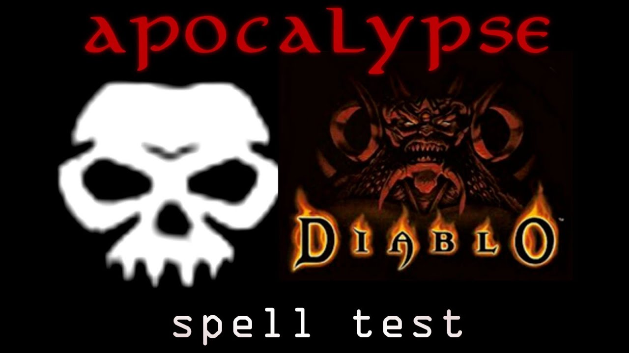 Diablo-1 | Apocalypse spell in Warrior's Staff of Apocalypse - YouTube