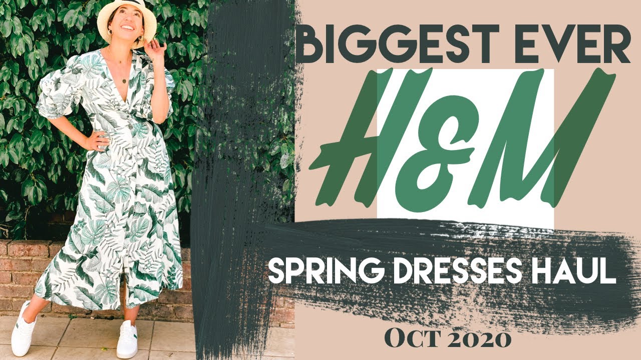 BIGGEST EVER H&M Spring Dresses Haul and try on - YouTube