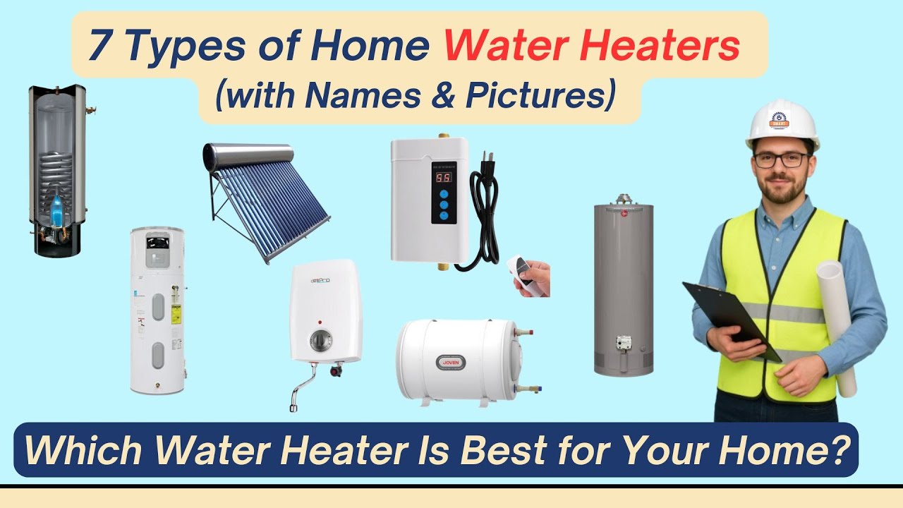 7 Types of Water Heaters with Names & Pictures #waterheater #heater # ...