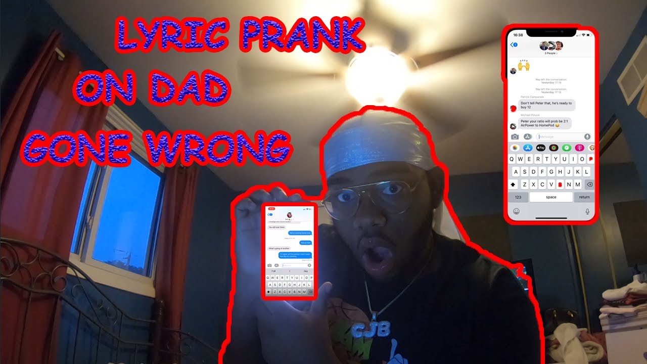 "NOT A REGULAR PERSON" LYRIC PRANK ON DAD (GONE WRONG) - YouTube