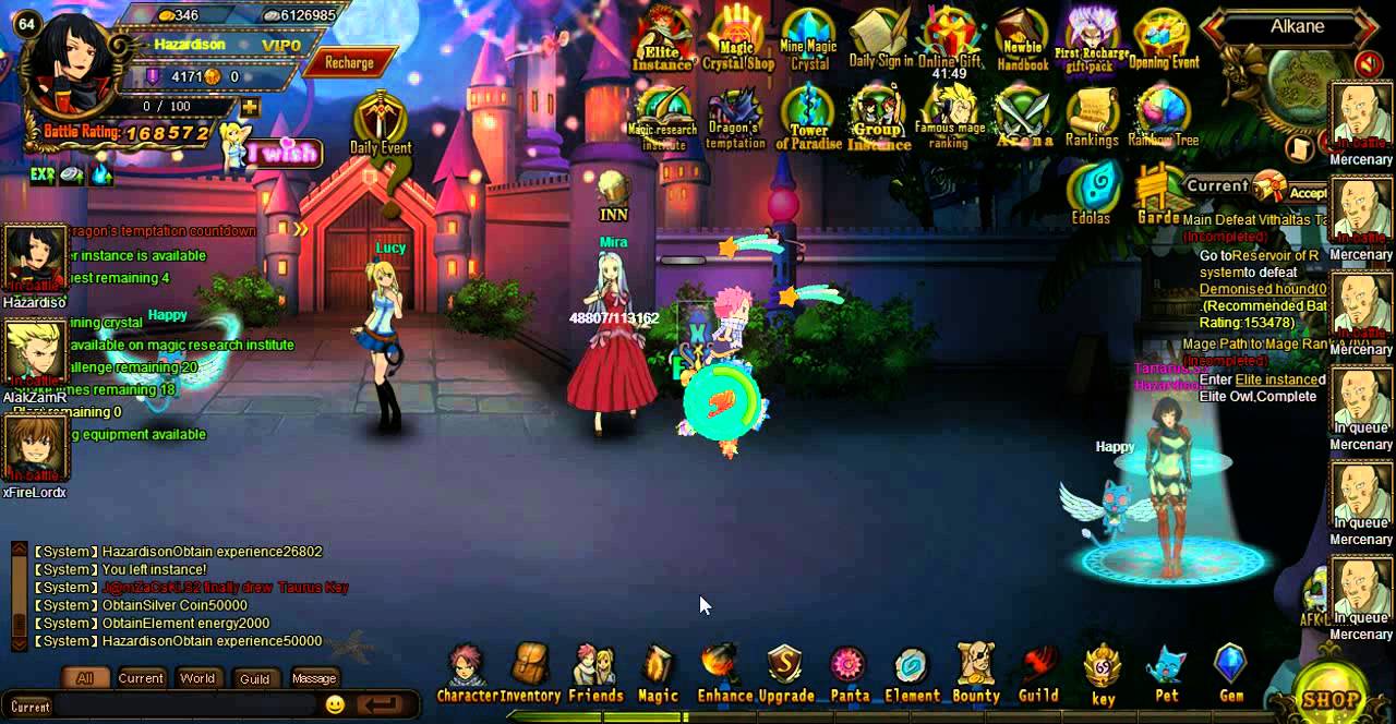 Fairy Tail Facebook Game