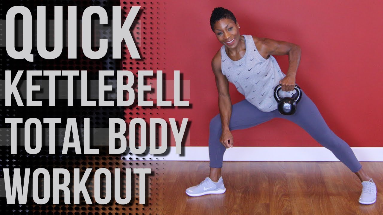 Quick Kettlebell Total Body Workout | Follow Along | Quick & Efficient ...
