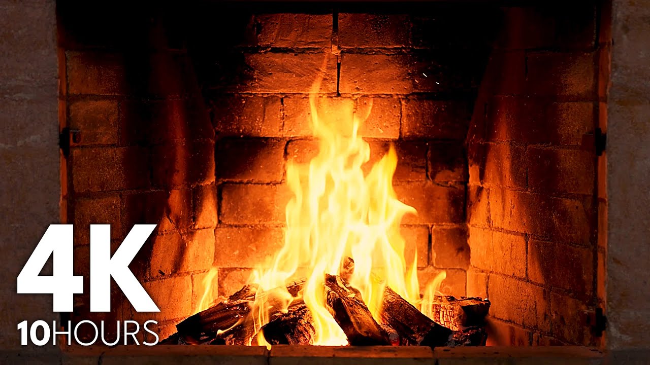 CALM FIREPLACE GLOW | 10 Hours of Soothing Fireplace Flames for ...