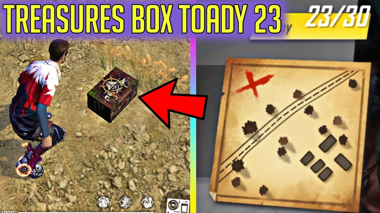 free fire treasures box today 23 days - YouTube