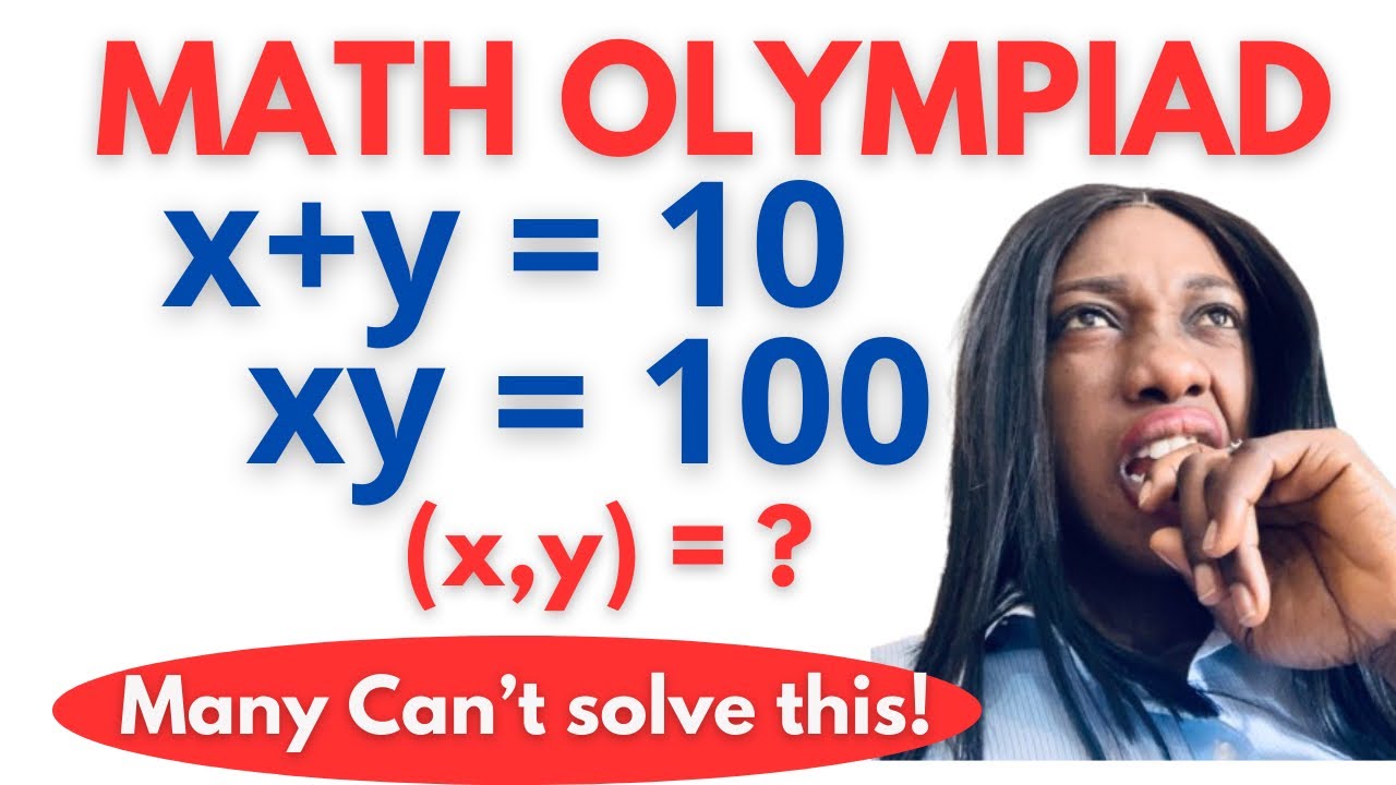 A Nice Math Olympiad Algebra Problem. System of Equations. #algebra ...