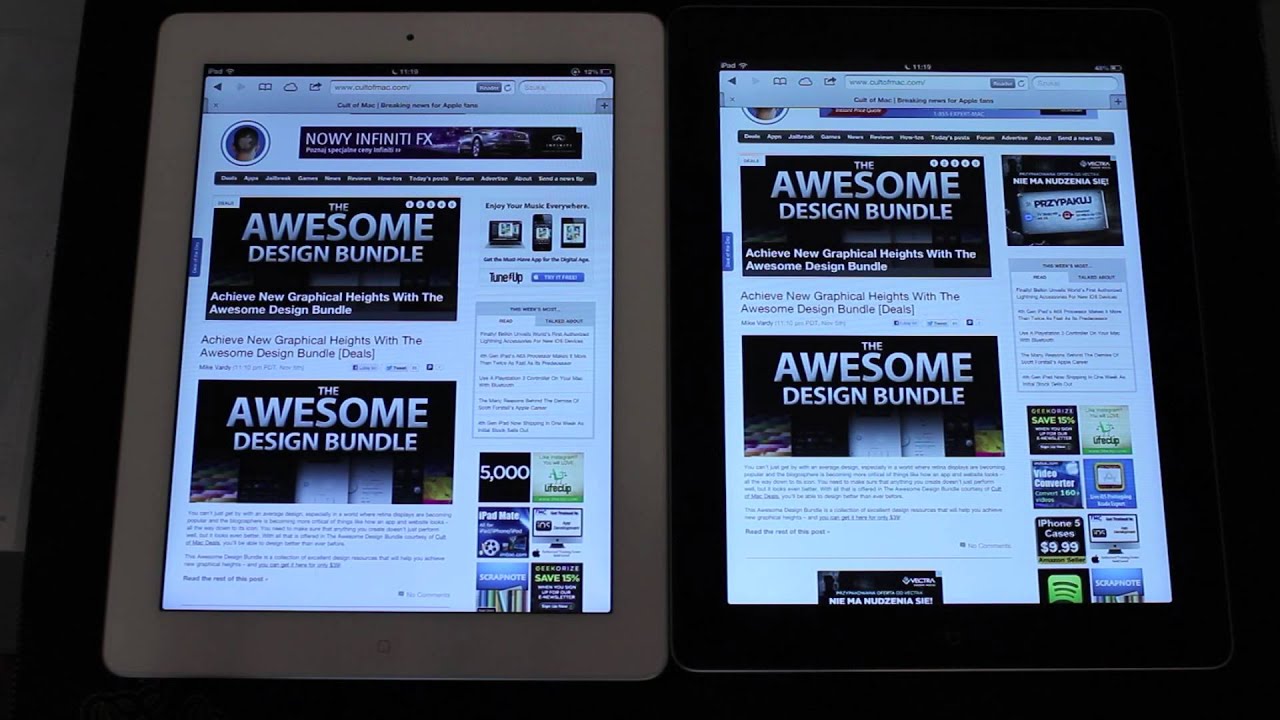 iPad 4 vs iPad 3! - YouTube