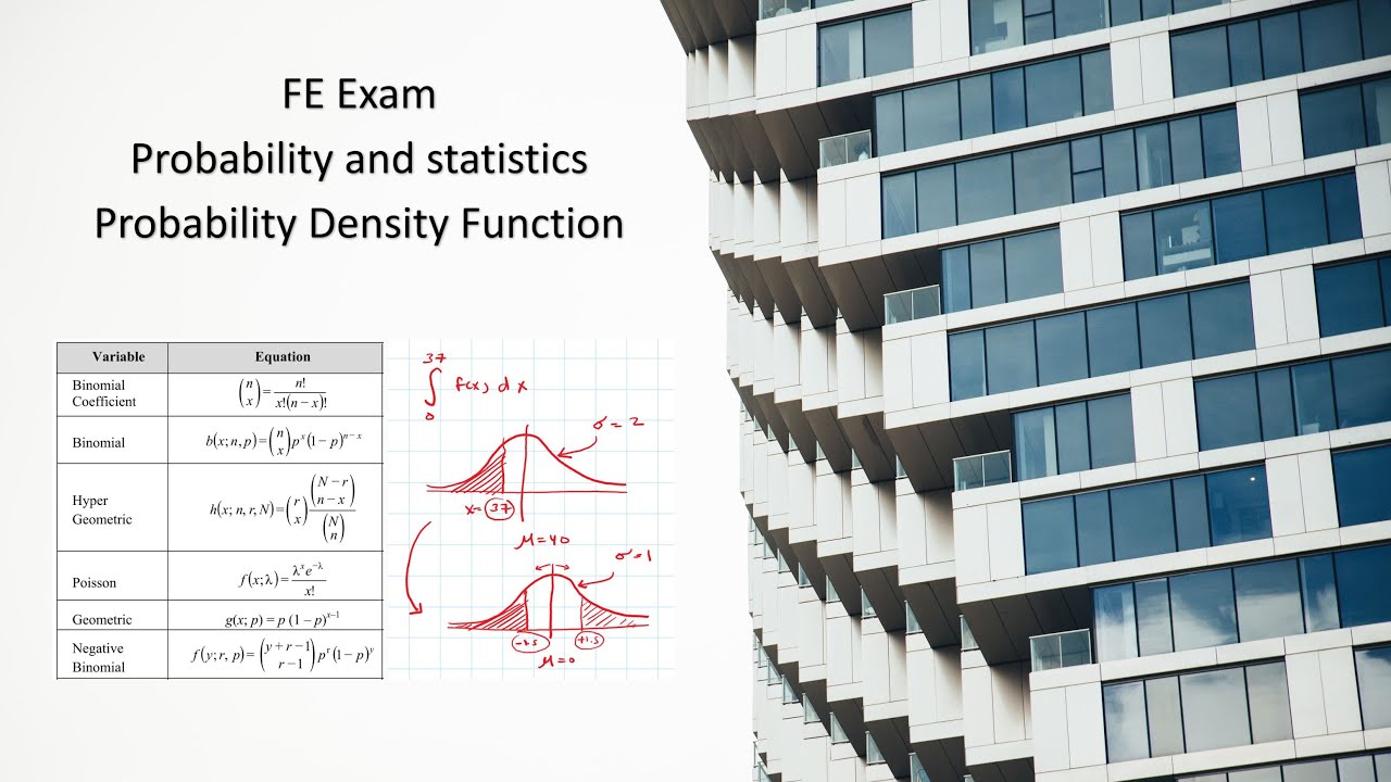 FE Exam: Probability and statistics - Probability Density Function ...