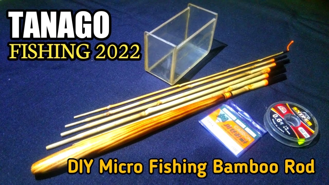 DIY Micro fishing Rod Bamboo | step by step sampai uji coba - YouTube