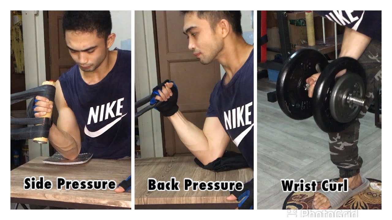 Armwrestling Training Day 28 ( Side Pressure, Back Pressure, & Wrist ...