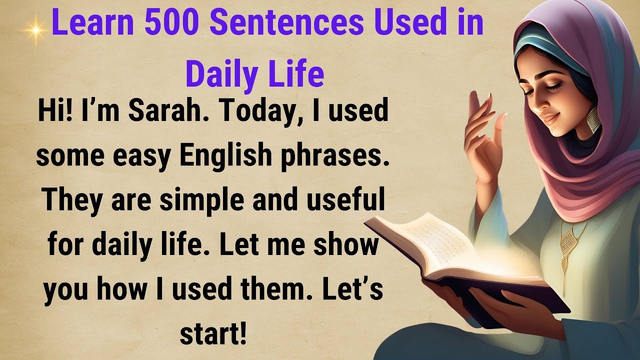 '31-40' Learn 500 Sentences Used in Daily Life | English Dialogue ...
