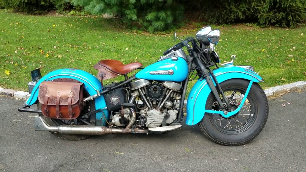 Old Harley Panhead Starts After Years - YouTube