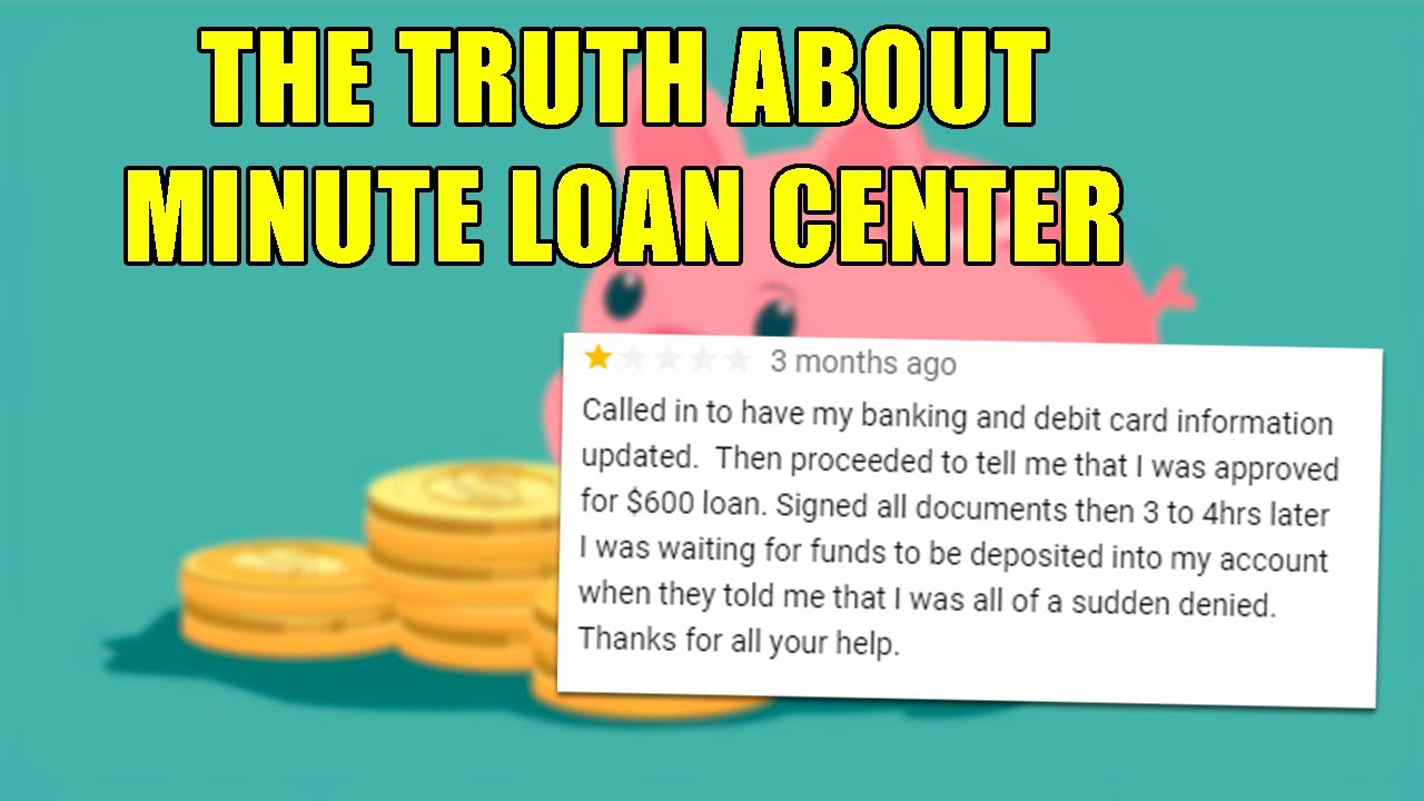 Minute Loan Center Genuine Reviews - Is This Payday Lender Legit? - YouTube