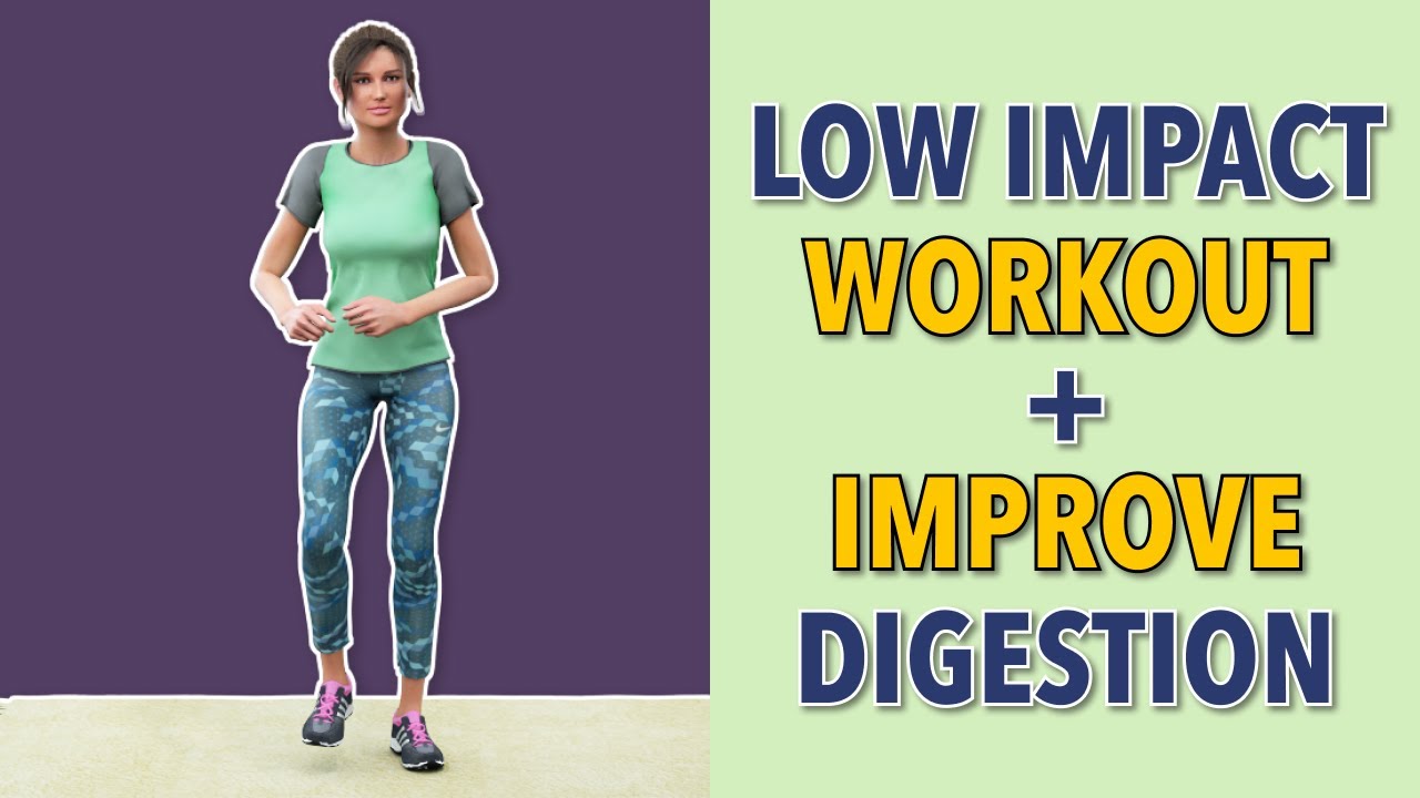 Indoor Walk To Improve Digestion - Low Impact Walking Workout - YouTube