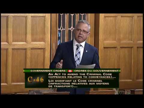MP Len Webber - Bill C-46 - Impaired Driving - YouTube