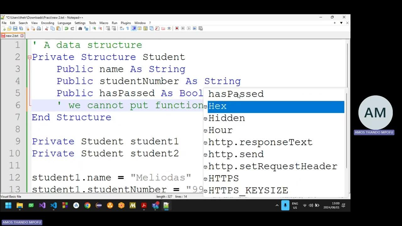 Informatics 1B Practical 02 2019 Memo #windows #programming - YouTube