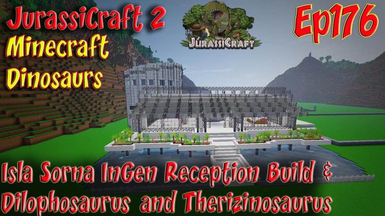 JurassiCraft 2.0 Jurassic World Ep176 InGen Isla Sorna Cooling Tower ...
