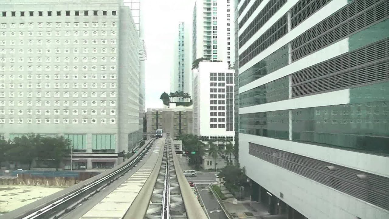 The Downtown Miami Metromover Loop Rail An Extensive Tour - YouTube
