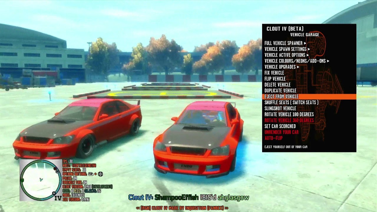 GTA IV - Clout IV Mod Menu Showcase -RGH - YouTube