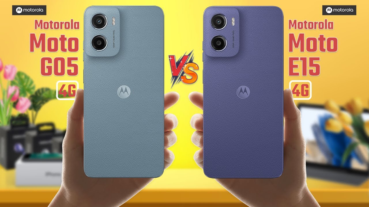 Motorola Moto G05 Vs Motorola Moto E15 - YouTube