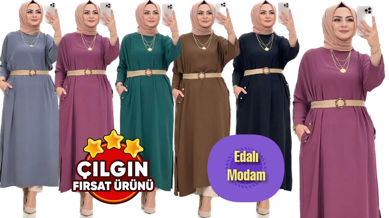 EDALI MODAM-KEMER HEDİYELİ-TUNİK - YouTube