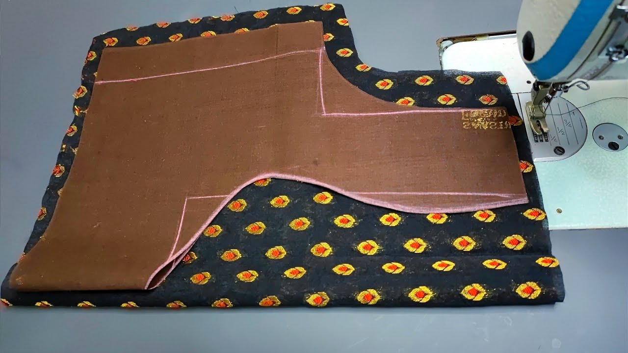 banaras blouse one side design cutting and stitching|blouse model ...