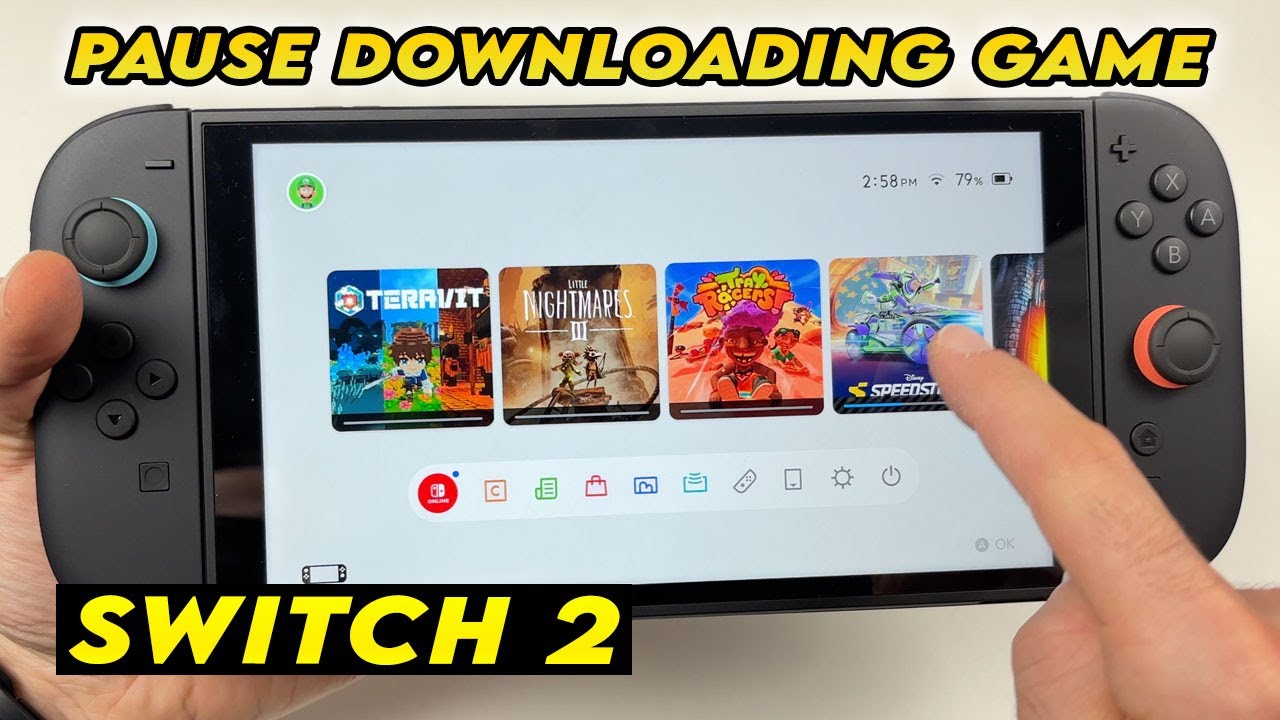 Nintendo Switch 2 : How to Pause a Download - YouTube