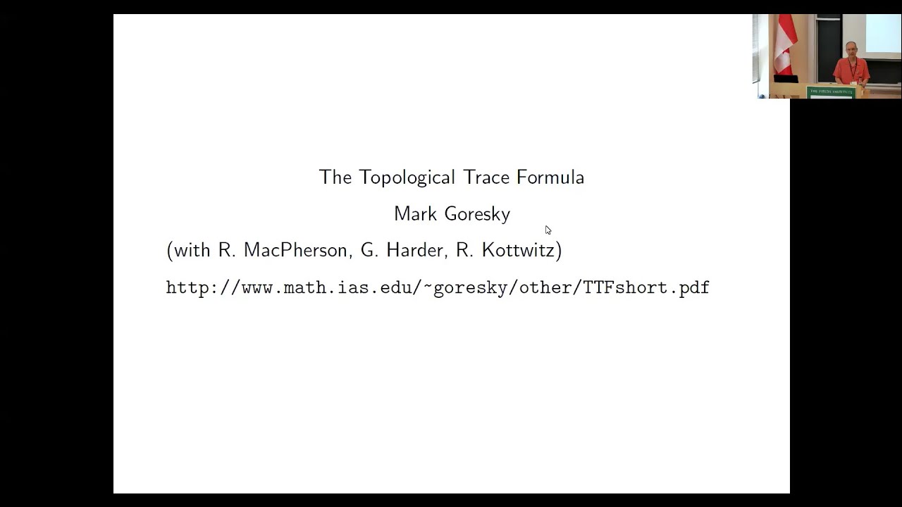The Topological Trace Formula - YouTube