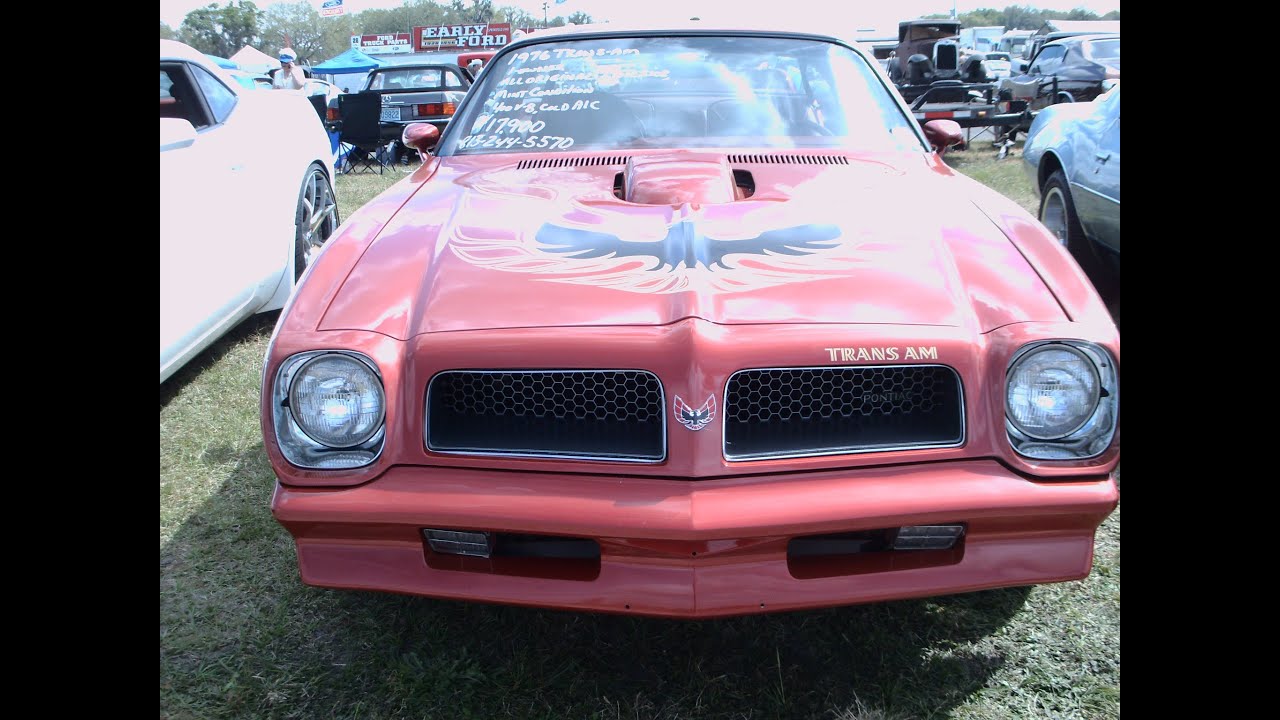 1976 Pontiac Firebird Trans Am Red ZH022213 - YouTube