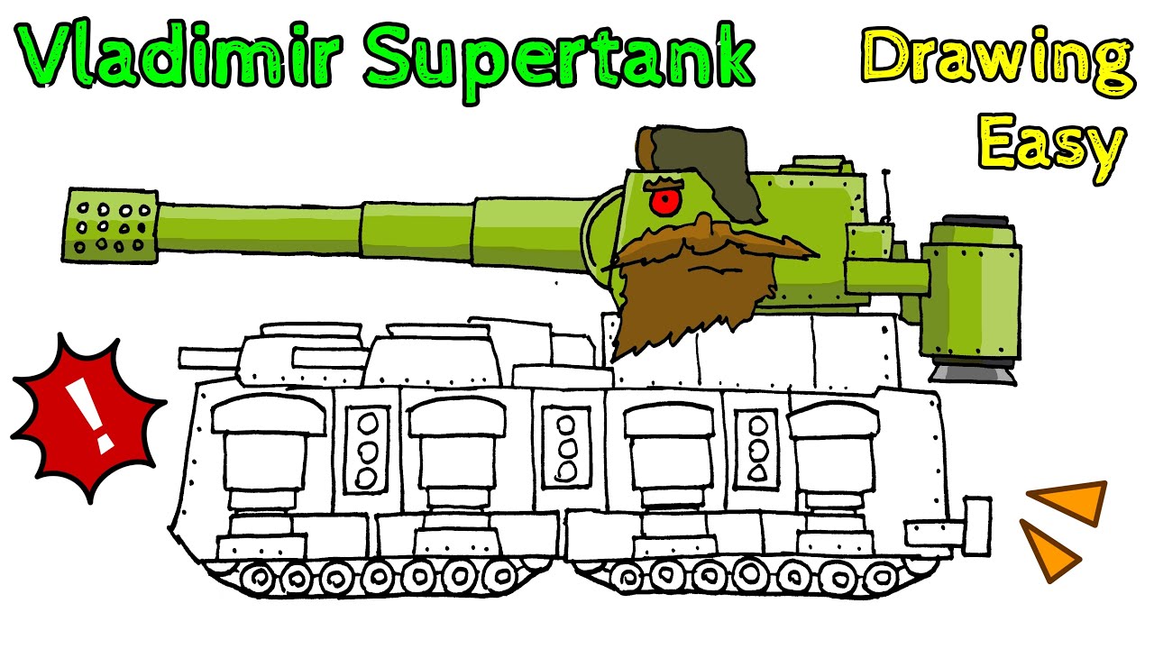 Cara Menggambar Tank Vladimir Supertank | Valhalla Toons - YouTube